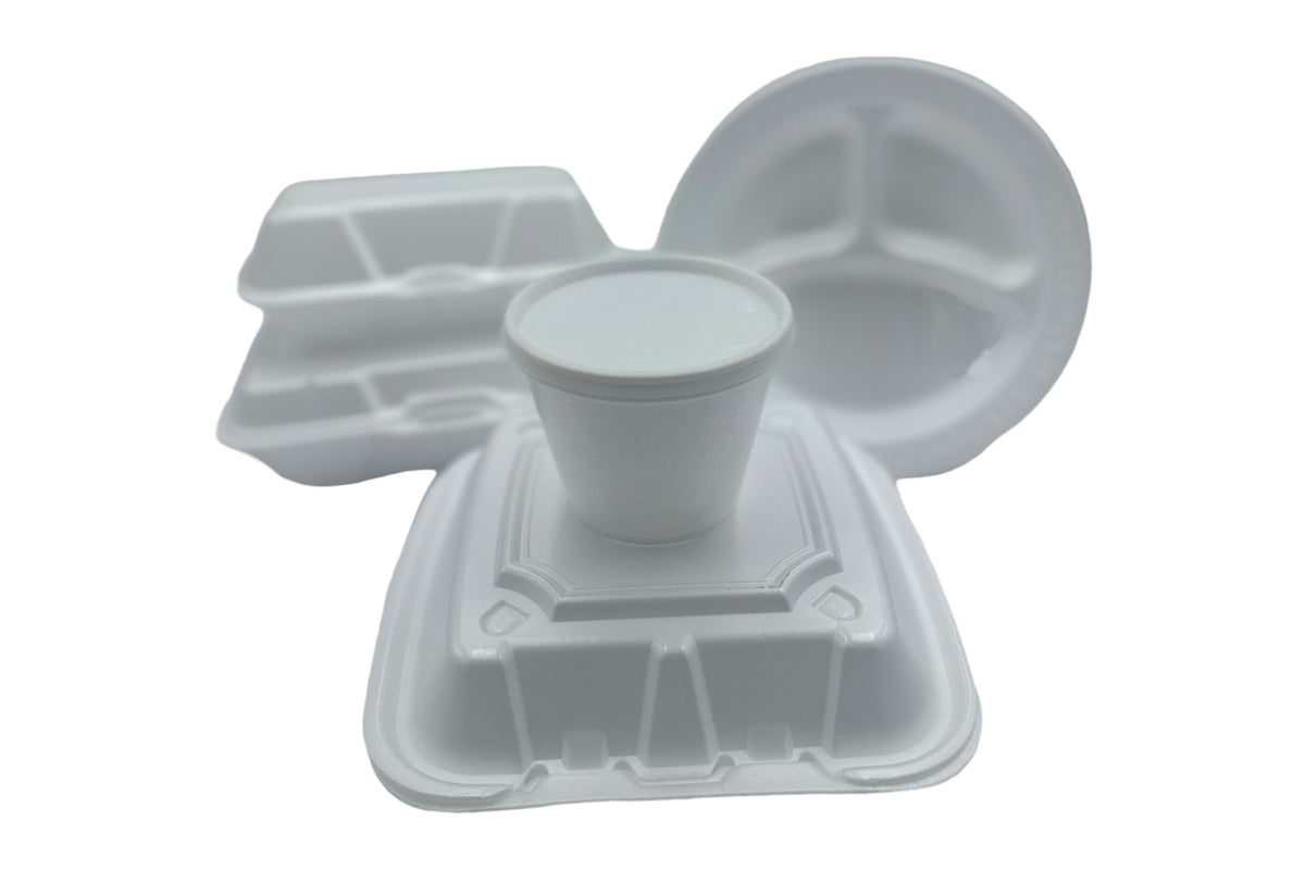 Foam-Containers, Cups, & Plates — P Plus Packaging