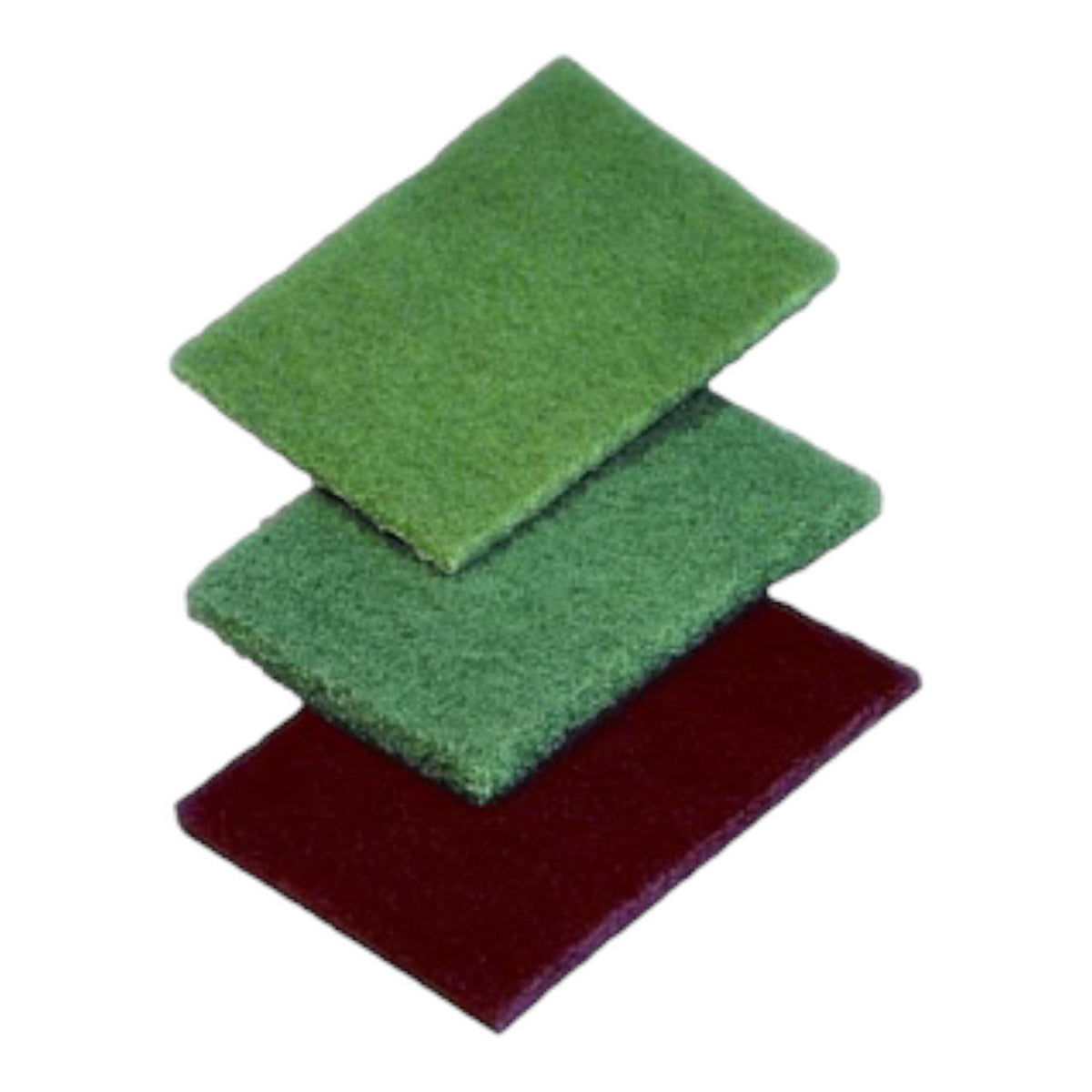 MEDIUM DUTY HAND SCOURING PADS 6" X 9" - GREEN 20CT — P Plus Packaging