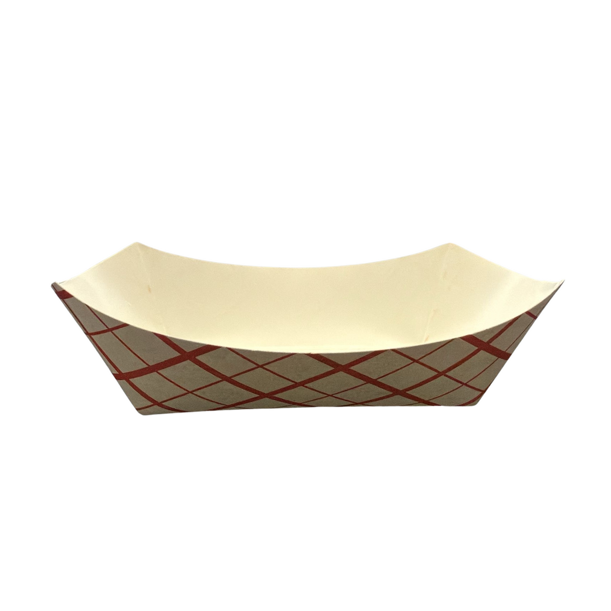 1LB RED PLAID FOOD TRAY 1000CT - PAPER FOOD TRAY - 6.5" X 4.25" X 1.375 ...